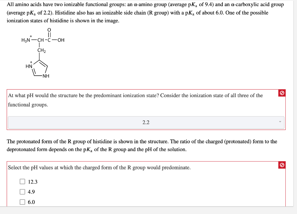 Solved All amino acids have two ionizable functional groups: | Chegg.com