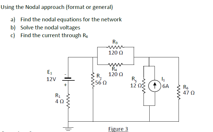 Solved Using the Nodal approach (format or general)a) ﻿Find | Chegg.com