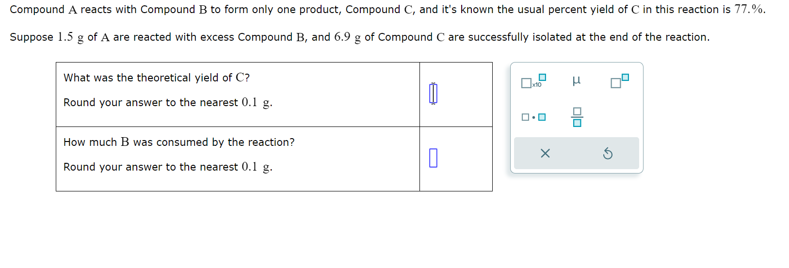 Solved Compound A reacts with Compound B to form only one | Chegg.com