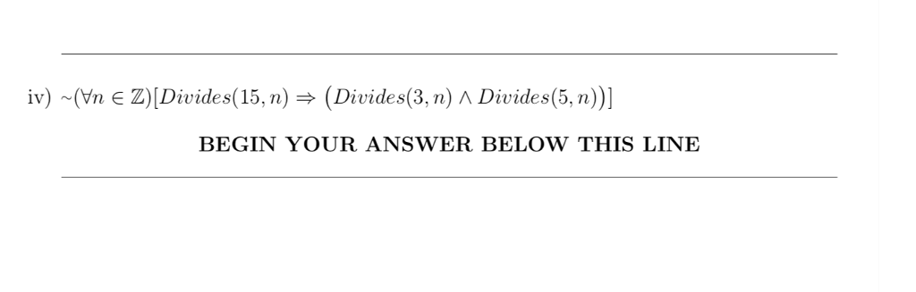 Solved In the following statements, push the negation | Chegg.com