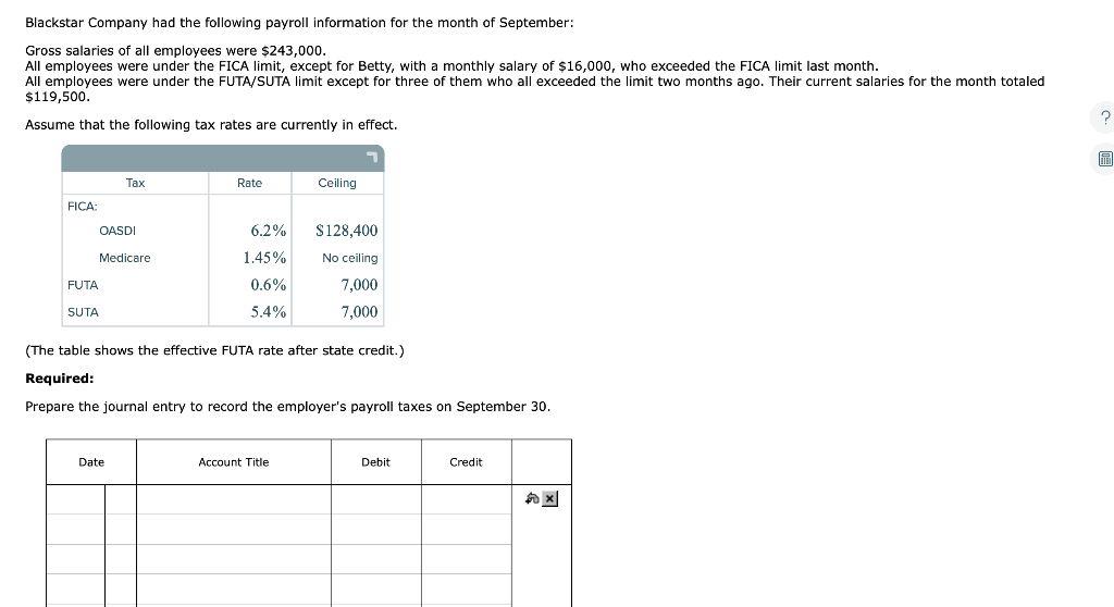 Solved Redmoon Company had the following payroll information | Chegg.com