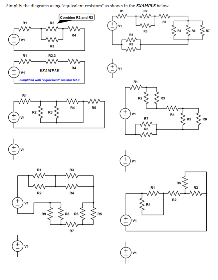 Solved More complex circuits can be simplified if you study | Chegg.com