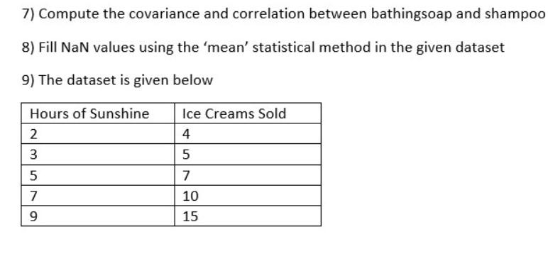 Solved 7) Compute the covariance and correlation between | Chegg.com