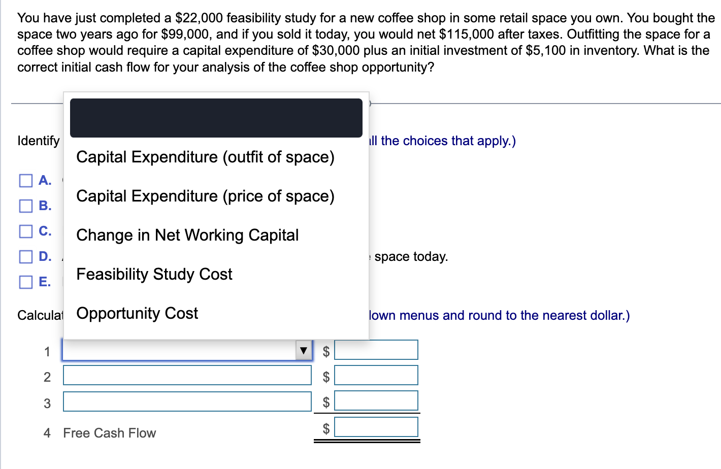 Solved You have just completed a $22,000 feasibility study | Chegg.com