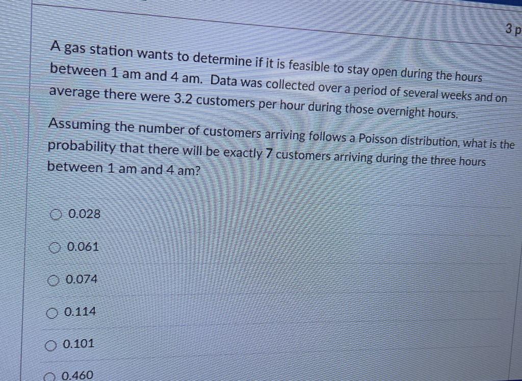 Solved A gas station wants to determine if it is feasible to | Chegg.com