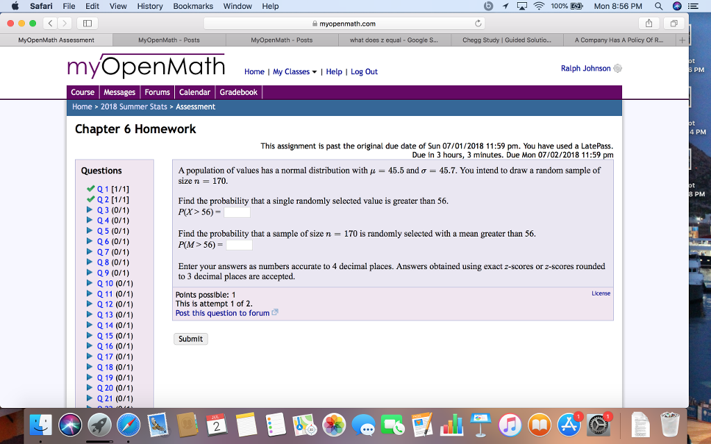 Solved ? Safari File Edit View History Bookmarks window Help | Chegg.com