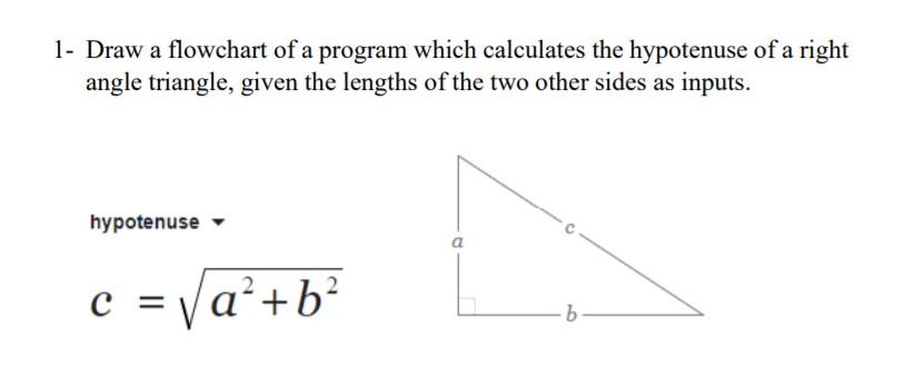 Solved 1- Draw a flowchart of a program which calculates the | Chegg.com