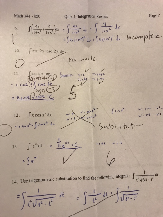 Solved integral (4x/1 + x^2 + 4/1 + x^2) dx = integral cot | Chegg.com