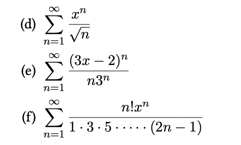 Solved Find the radius and interval of convergence for each | Chegg.com
