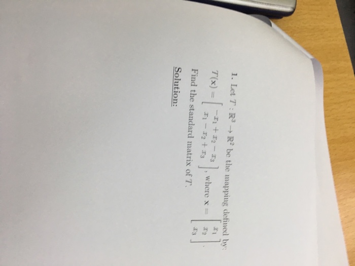 Solved Let T: R^3 rightarrow R^2 be the mapping defined by: | Chegg.com