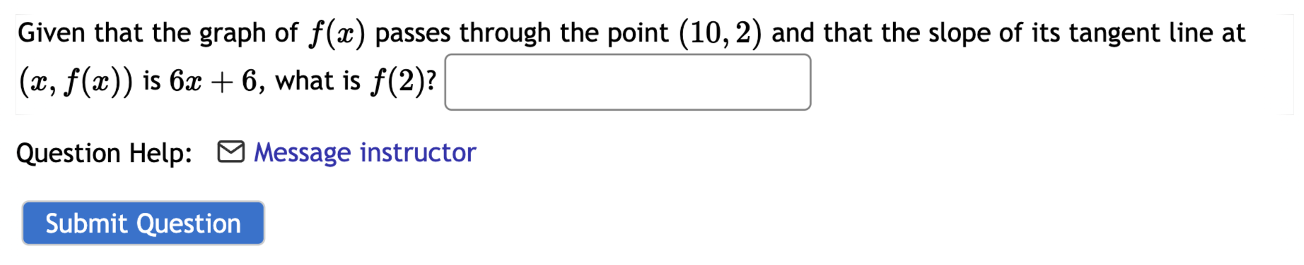Solved Given that the graph of f(x) ﻿passes through the | Chegg.com