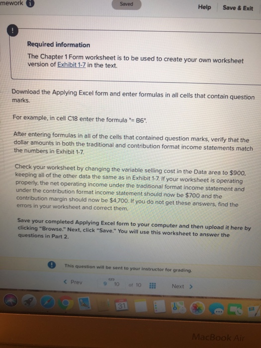 Solved Saved Help Save & Exit mework i Required information | Chegg.com