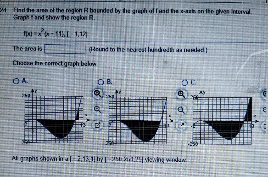 Solved 4. Find the area of the region R bounded by the graph | Chegg.com