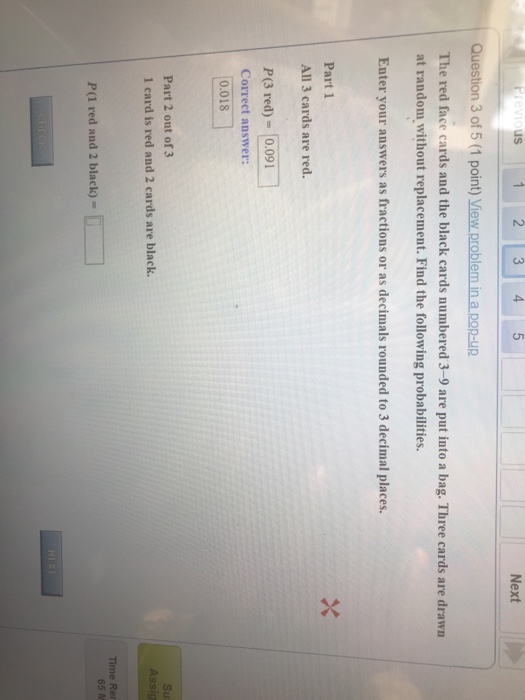 Solved evious 1 2 3 4 5 Next Question 3 of 5 (1 point) View | Chegg.com