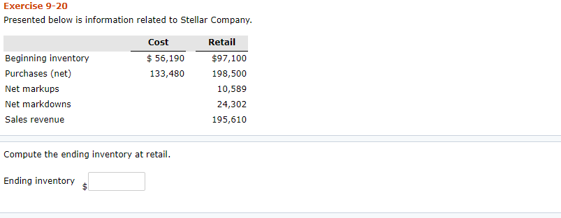 Solved Exercise 9-20 Presented below is information related | Chegg.com