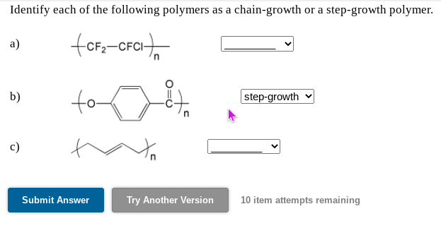 Solved Draw the monomer unit(s) from which the following | Chegg.com
