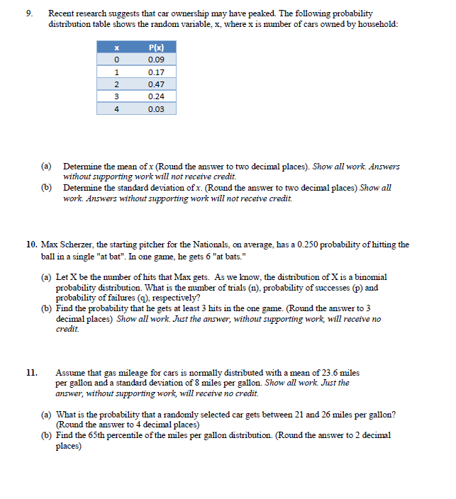 Solved 9. Recent research suggests that car ownership may | Chegg.com