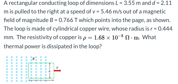 Solved A rectangular conducting loop of dimensions L = 3.55 | Chegg.com