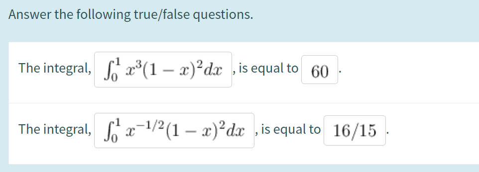 Solved Answer the following true/false questions. The | Chegg.com