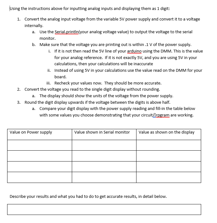 I need to turn in this code to take input analog | Chegg.com