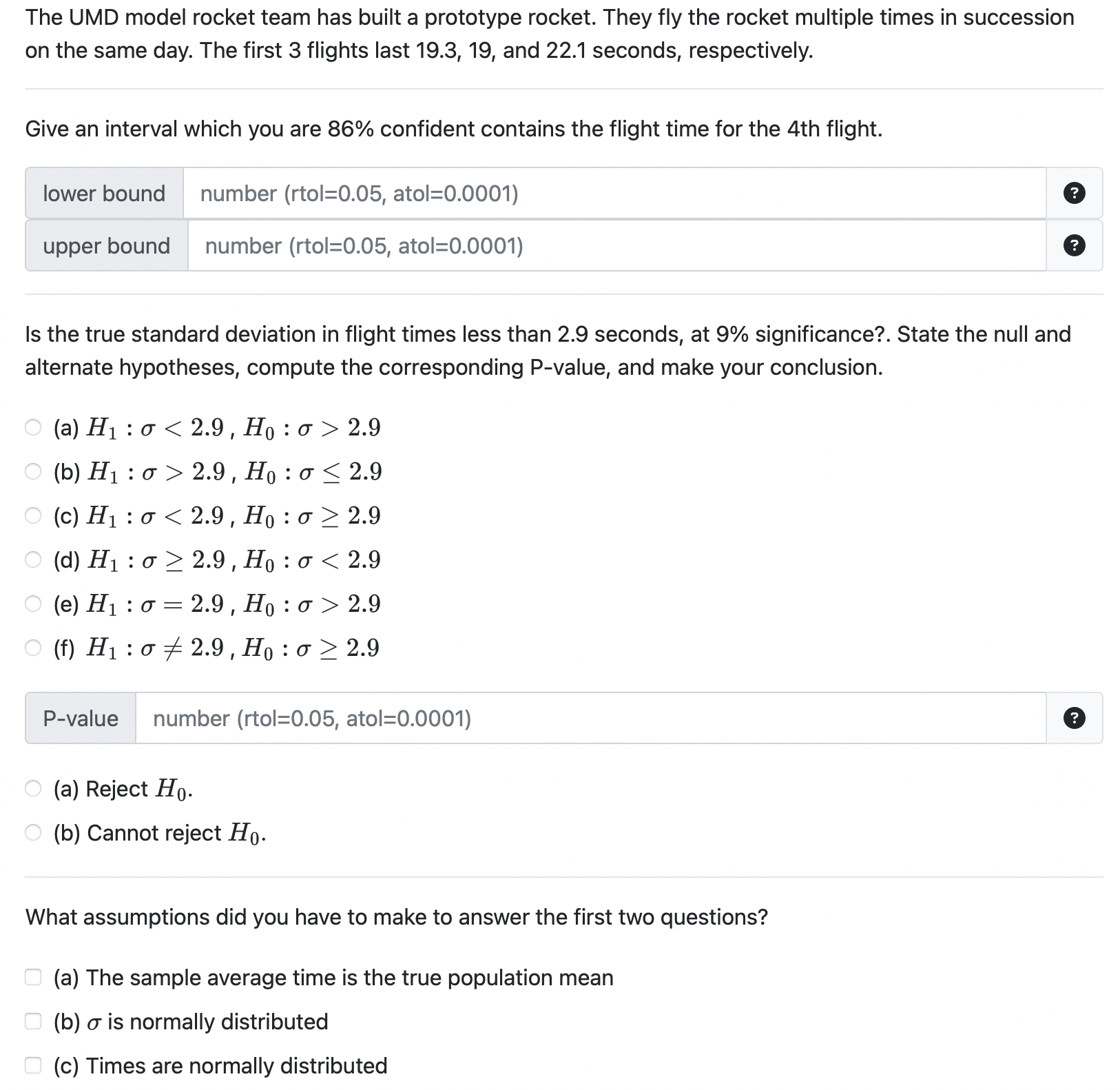 Solved The UMD model rocket team has built a prototype | Chegg.com