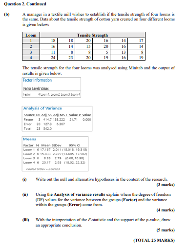 Solved Question 2. MARKS WILL BE LOST IF WORK AND FORMULAS | Chegg.com