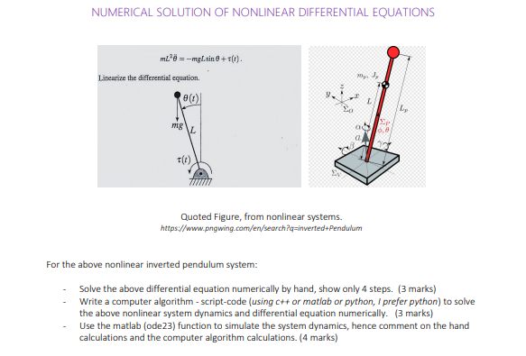 Solved Numerical Solution Of Nonlinear Differential
