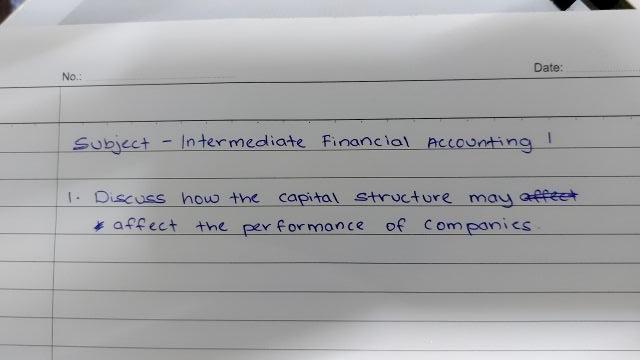 Solved Subject - Intermediate Financial Accounting 1 1. | Chegg.com