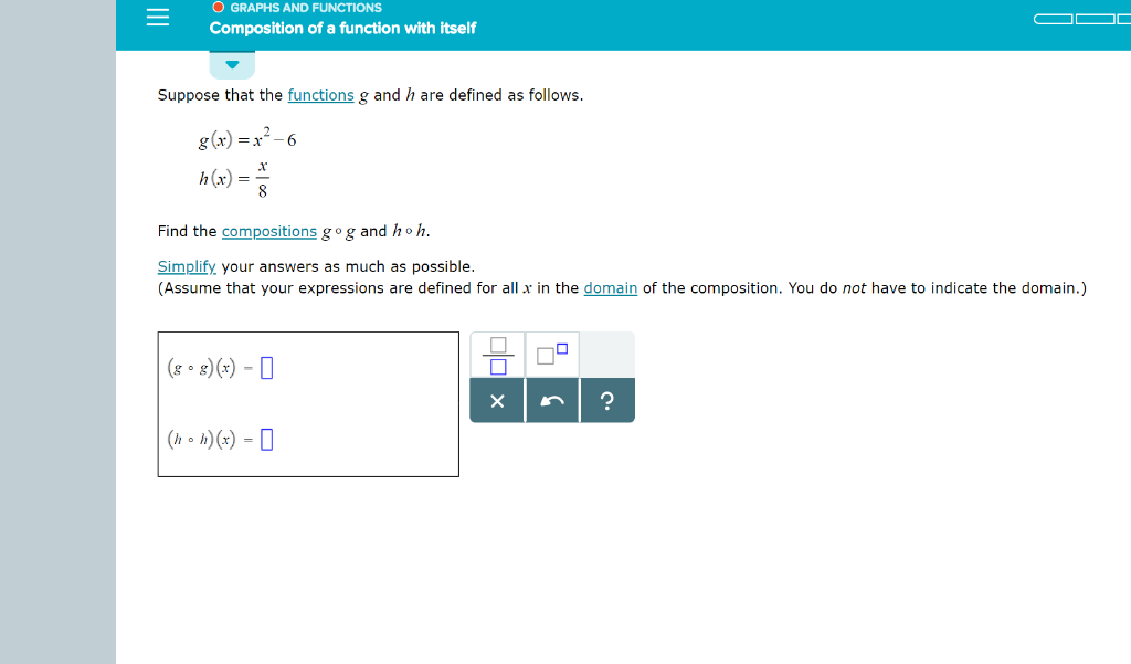 Solved O GRAPHS AND FUNCTIONS Composition of a function with | Chegg.com