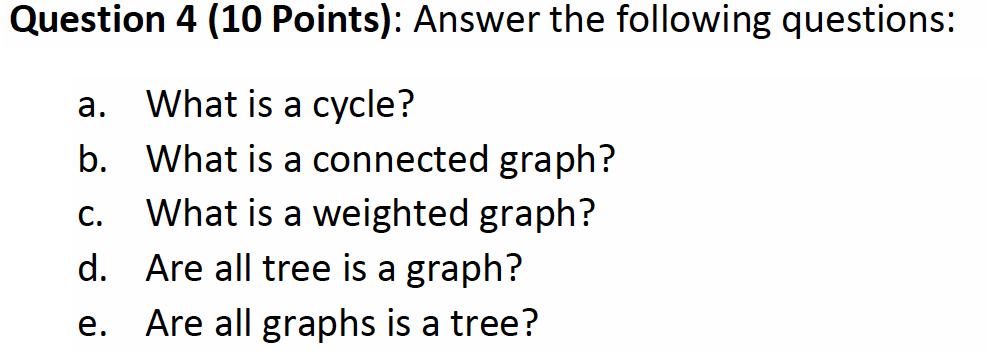 Solved Question 1 (10 Points): For each integer n let | Chegg.com