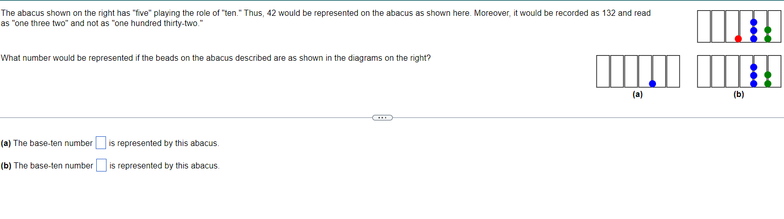 Solved (a) The base-ten number is represented by this | Chegg.com