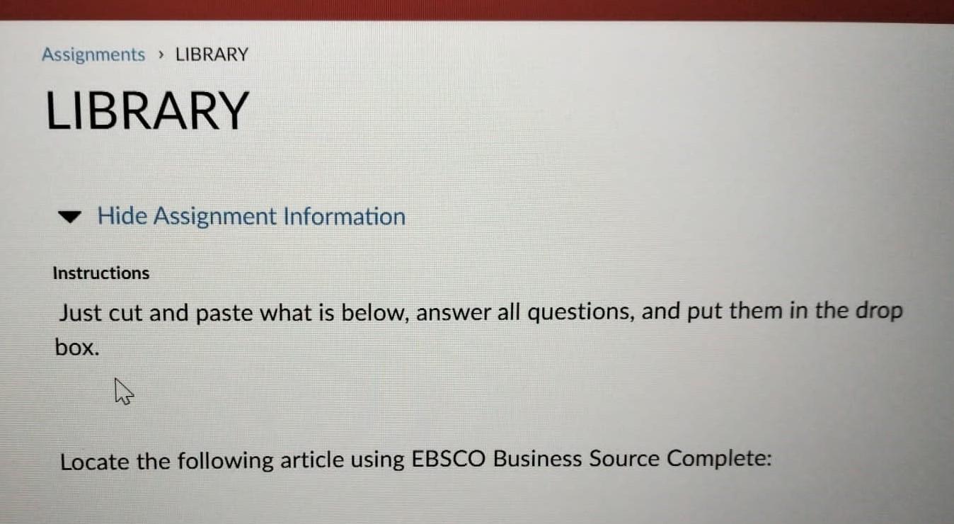 Solved Hide Assignment Information Instructions Just cut and | Chegg.com