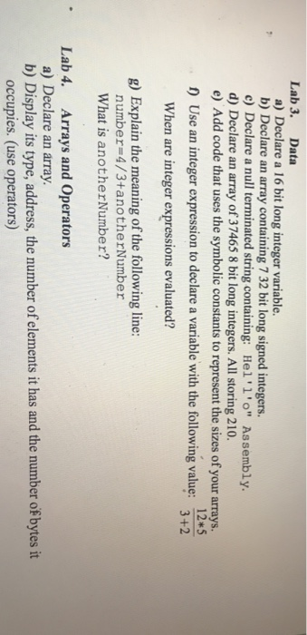 Solved Lab 3 Data A Declare A 16 Bit Long Integer 1103