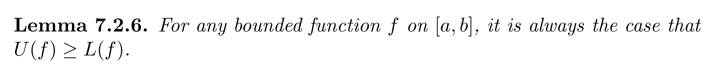 Solved Exercise 7.2.1. Let f be a bounded function on [a,b], | Chegg.com