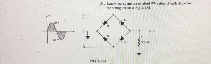 Solved Determine v_ and the required PIV rating of each | Chegg.com