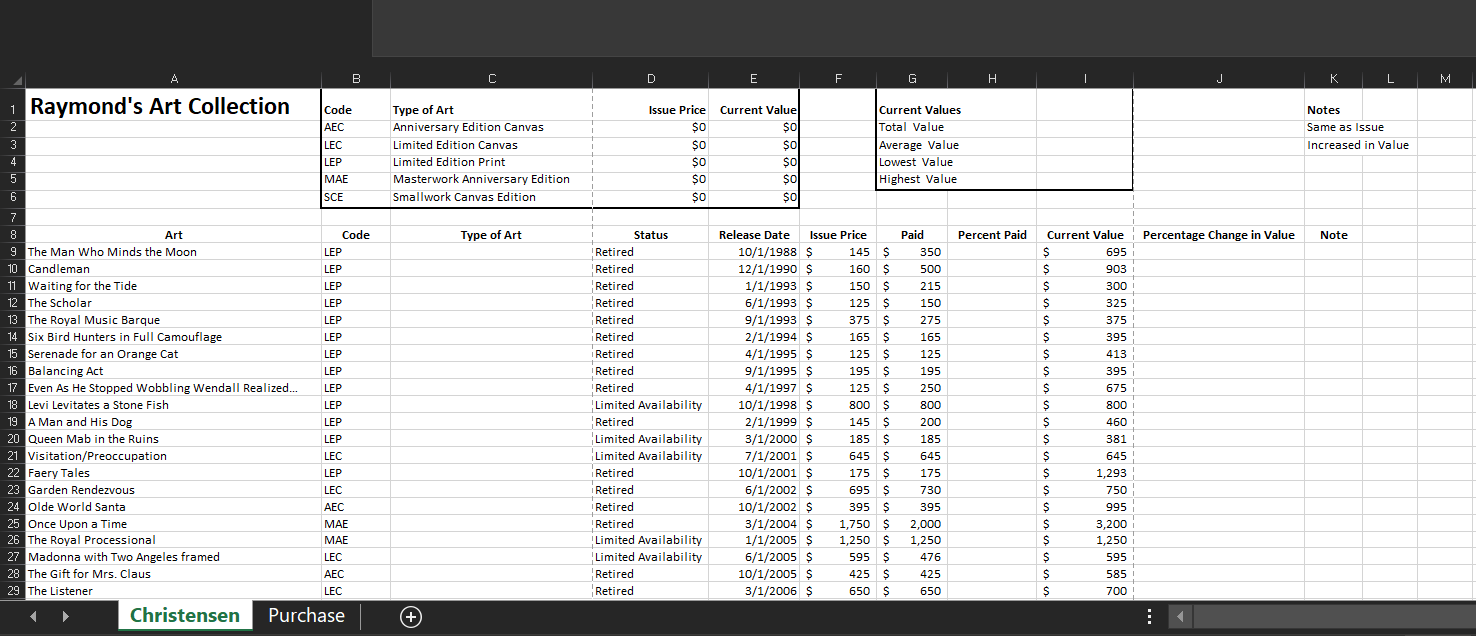 Exp19_Excel_AppCapstone_Intro_Collection Project | Chegg.com