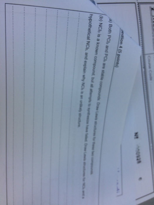 Solved Both PCl_3 and PCl_5 are stable compounds. Draw Lewis | Chegg.com