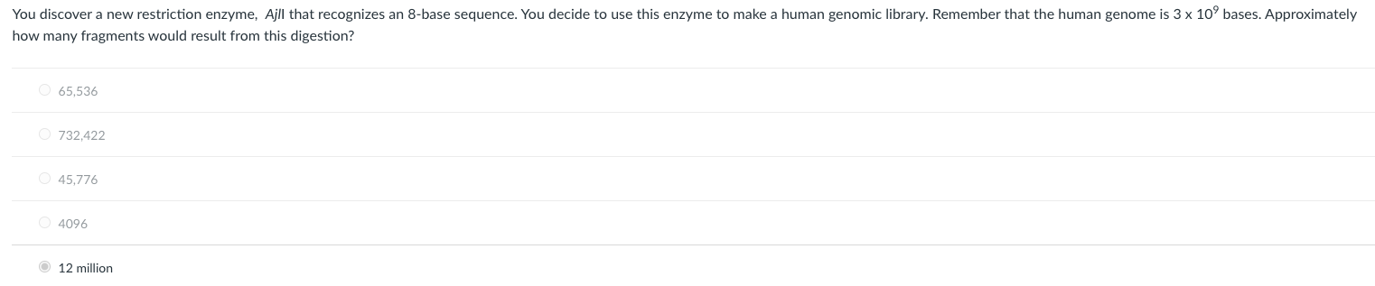 Solved how many fragments would result from this digestion? | Chegg.com