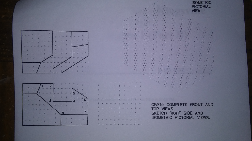Solved ISOMETRIC PICTORIAL VIEW GIVEN: COMPLETE FRONT AND | Chegg.com