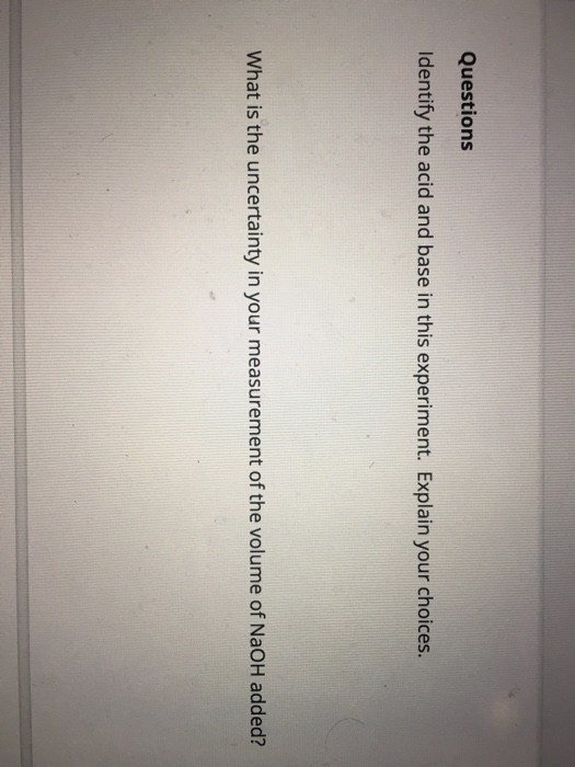 Solved Procedure 1. Before proceeding, ascertain what color | Chegg.com
