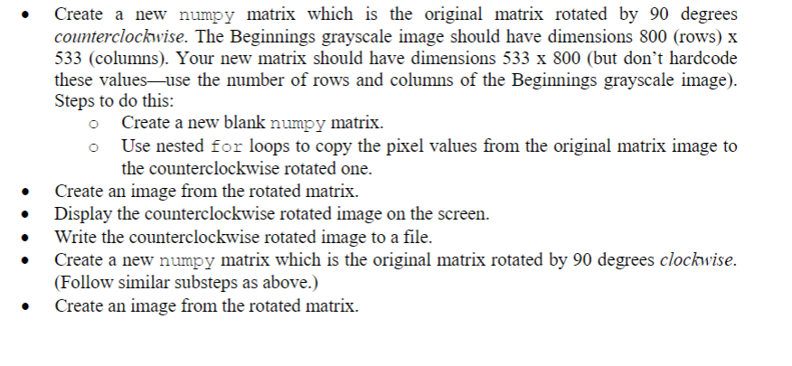 Title: Simple Image Manipulations in Python. The goal | Chegg.com