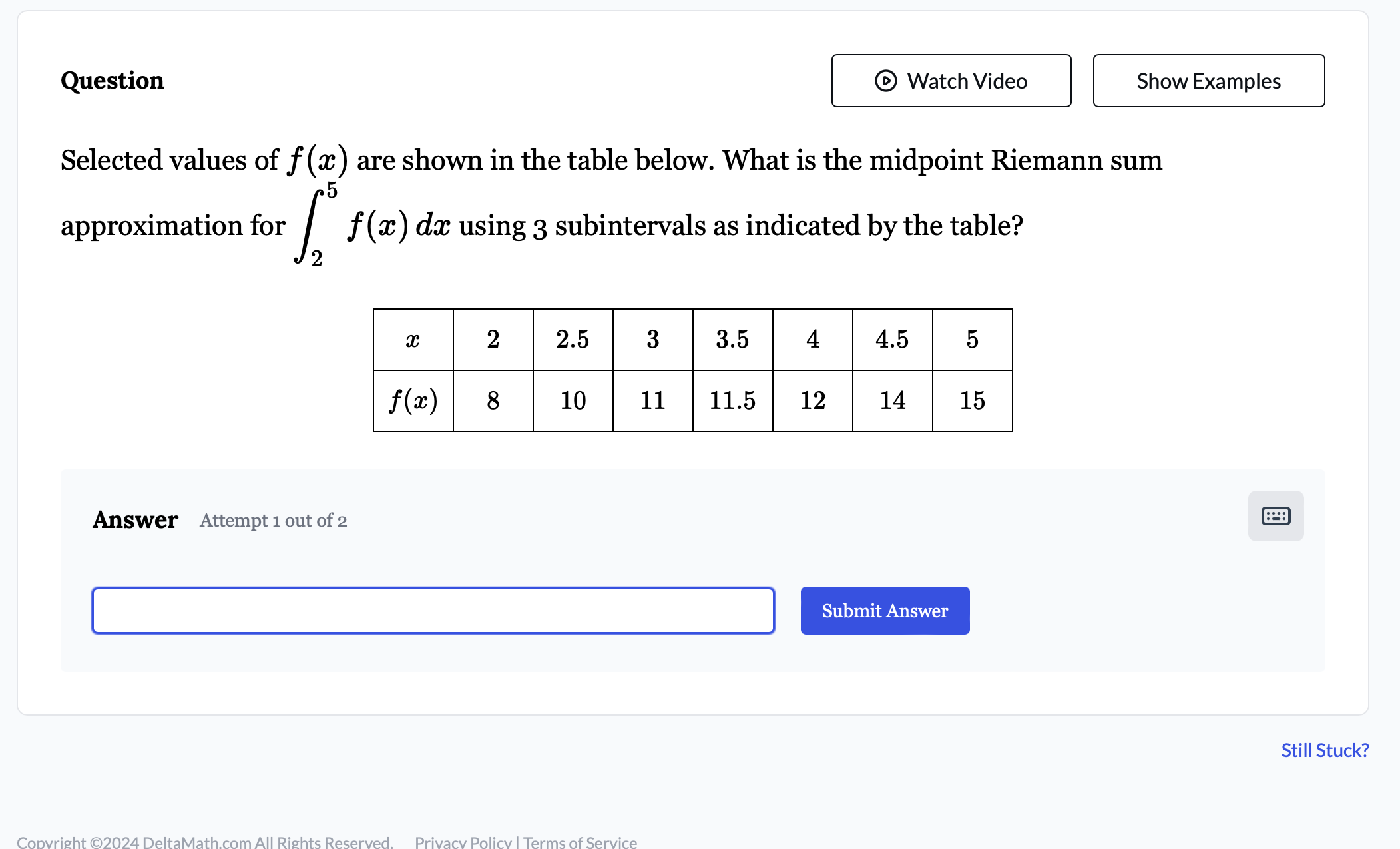 Solved QuestionSelected values of f(x) ﻿are shown in the | Chegg.com