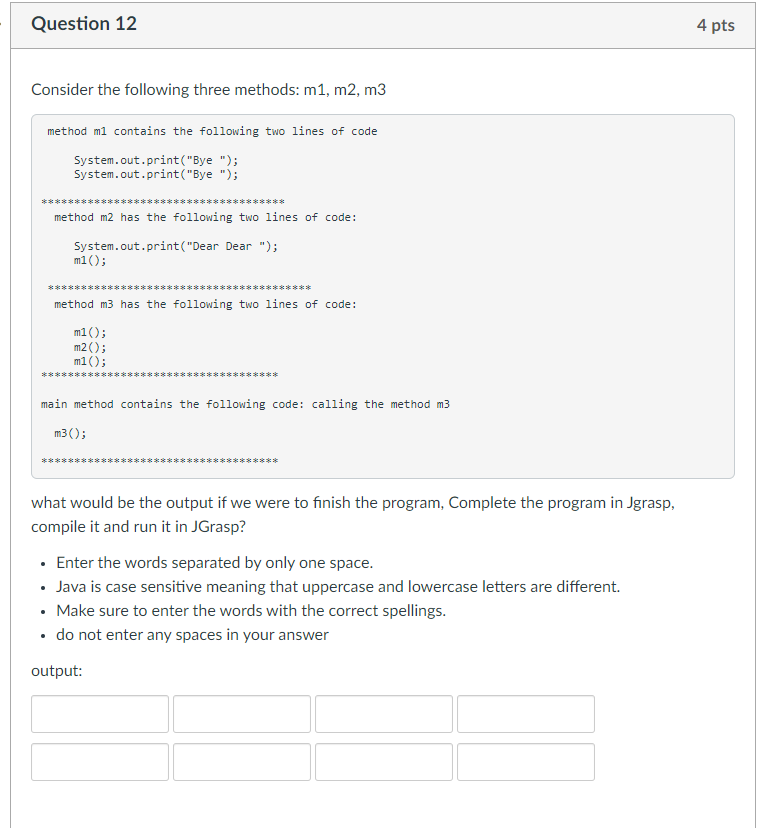 [Solved]: Consider the following three methods: ( mathrm