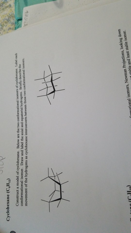 Solved Cyclohexane (CH2) Construct a model of cyclohexane. | Chegg.com