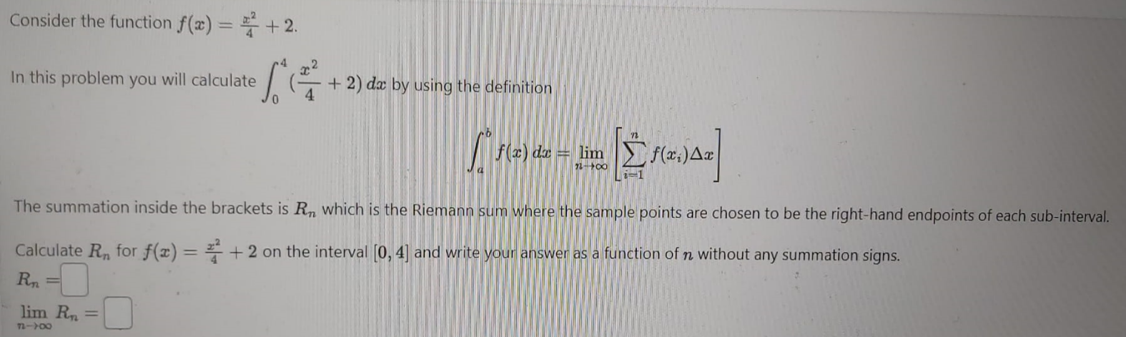 Solved Consider the function f(x)=4x2+2. In this problem you | Chegg.com