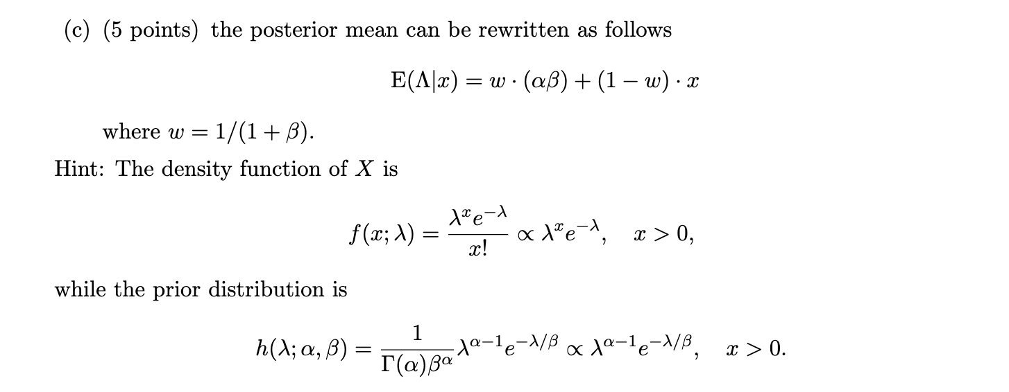 Solved (20 points) If X has a Poisson distribution and the | Chegg.com