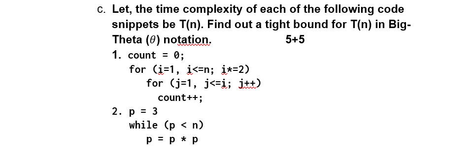 Solved find a tight bound for T(n) in Big Theta notation for | Chegg.com