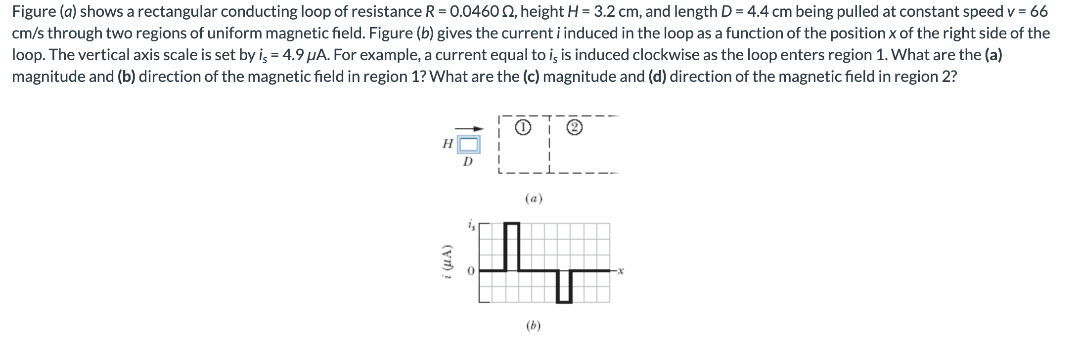Solved Figure (a) shows a rectangular conducting loop of | Chegg.com