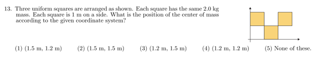 Solved Three uniform squares are arranged as shown. Each | Chegg.com