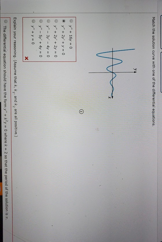 Solved Match the solution curve with one of the differential | Chegg.com